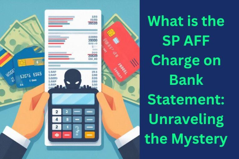 What is the SP AFF Charge on Bank Statement? - Moneyatch